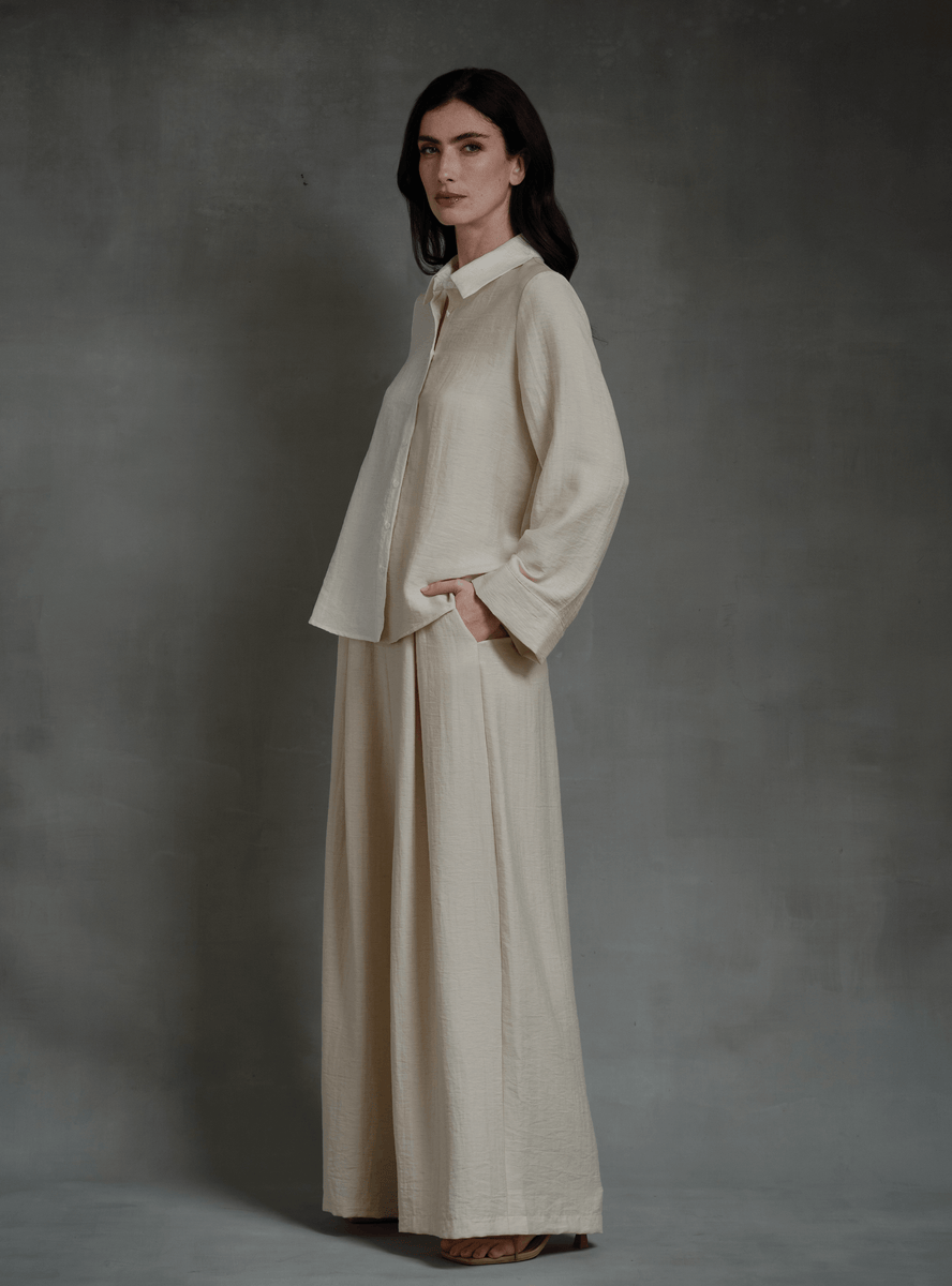 OCTAVIA | CAMISA SIENNA BICOLOR BEIGE – Octavia